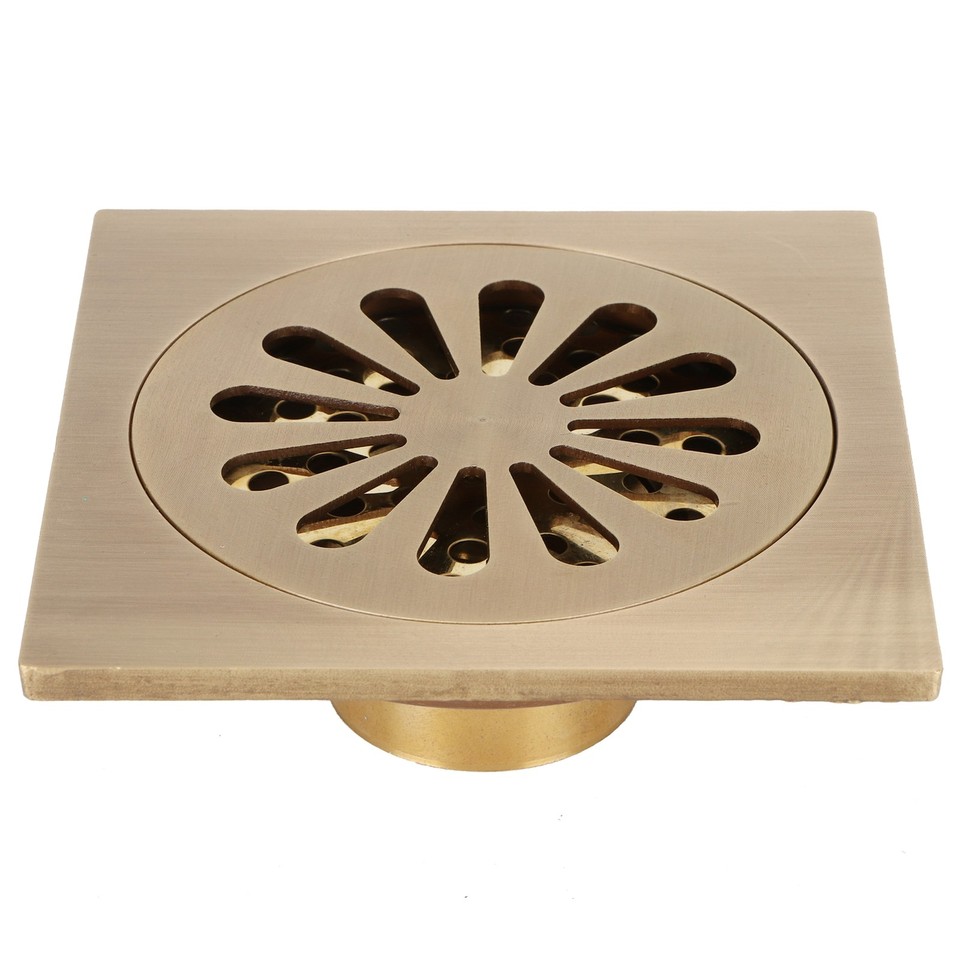 Floor Drain Set European Style Antique Copper Shower Drain Bathroom ...