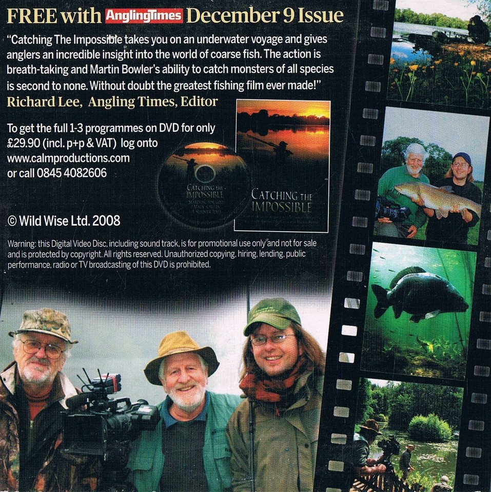 Catching The Impossible - Fishing / AnglingDVD- N/Paper | eBay UK