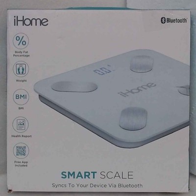 NEW OPEN BOX iHome 400 Lbs Digital Bathroom Smart Scale White $63.87 | eBay