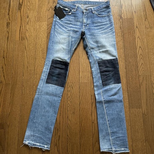 Number Nine Denim Pants Patchwork Blue 1X30 Used Cotton Jeans 03-JP01A ...