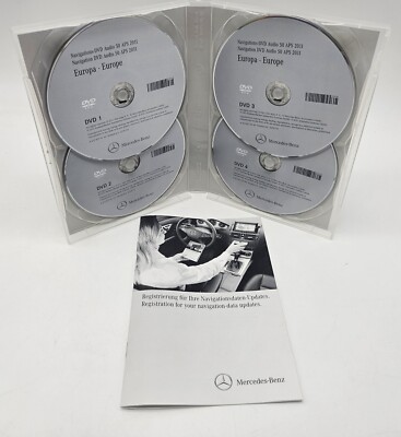 Original Mercedes-Benz Europa Navigations DVD Audio 50 APS 2011 4 DVDs ...