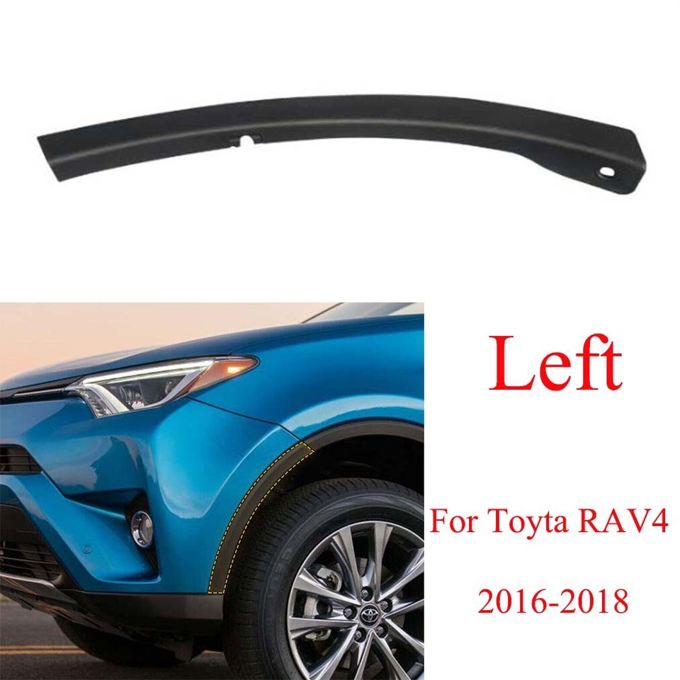 Left Side Front Bumper End Caps Textured Fit For Toyota RAV4 2016 2017 ...