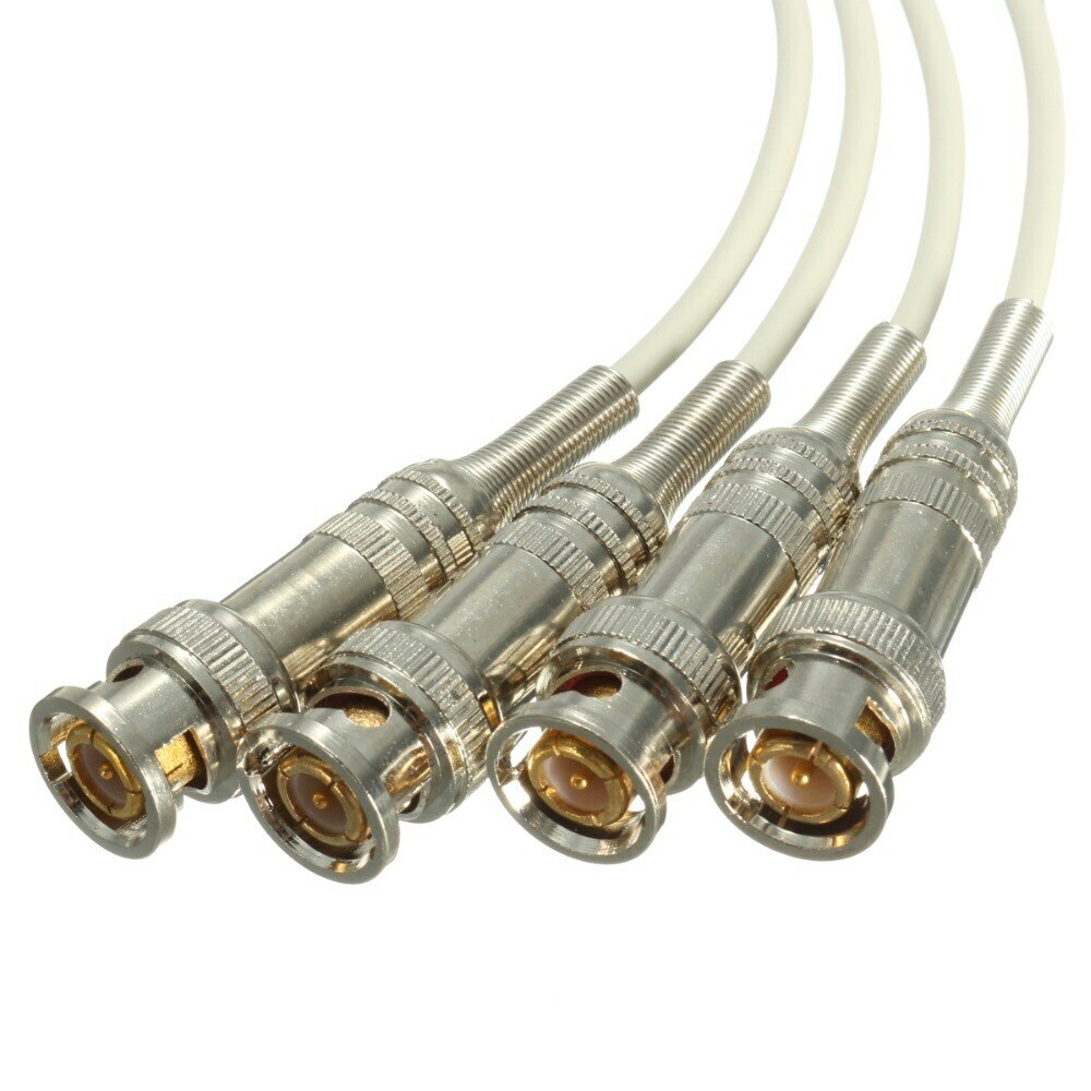 4 Wire Kelvin Probe BNC Connector Test Lead Clip Cable for LCR Meter 1m ...