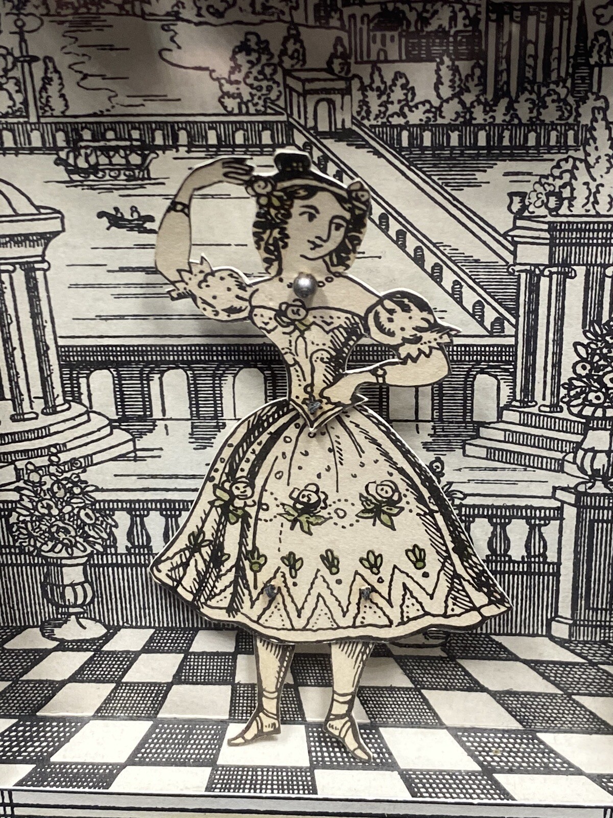 Automata Music Box Columbine Lady Dancer Petit Theatre Boutique ...
