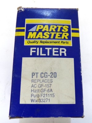 PARTS MASTER, FUEL FILTER, PT CG-20 | eBay