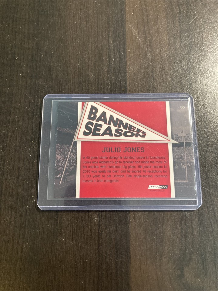 Julio Jones PRESS PASS CARD NFL 2011 T13-408 | eBay