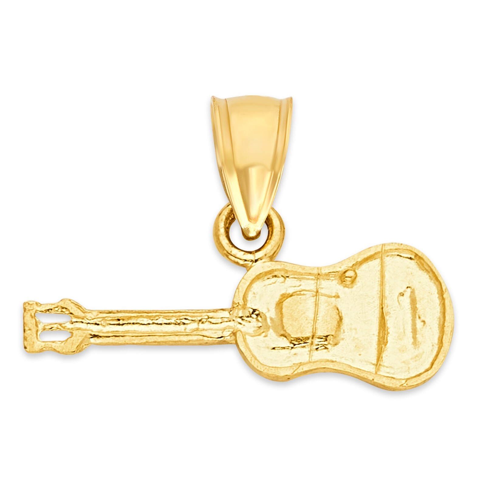 Solid Gold Guitar Pendant in 10 or 14k, Music Jewelry Gifts for Her | eBay