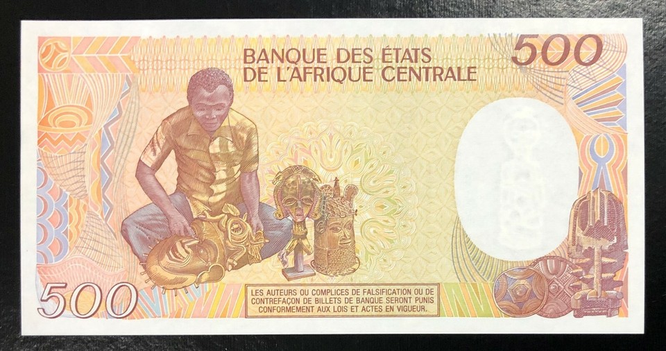 CONGO-500 FRANCS-1989-SERIAL NUMBER 923885-PICK 8a , UNC . | eBay