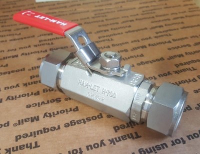 HAMLET H-700-SS-1"-T LD 1" Compression Stainless Steel Ball Valve ...
