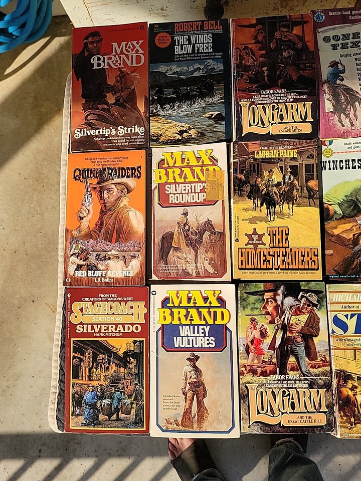 Lot of 33 Old Vintage Western Paperback Books Mixed Authors | eBay