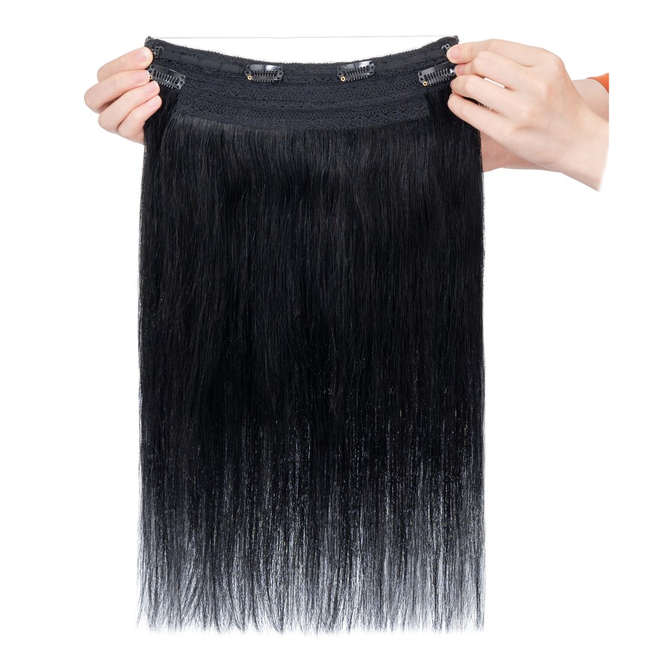 Real Invisible Wire In Human Hair Extension Secret Hidden Extensions ...