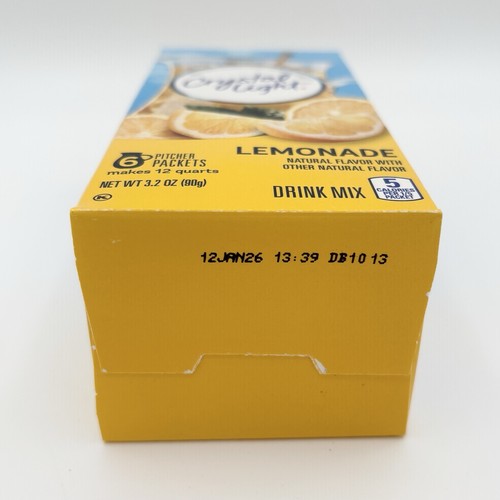 Lot of 7 | 12-Quart Pitcher Boxes Crystal Light Lemonade Drink Mix, 6 ...