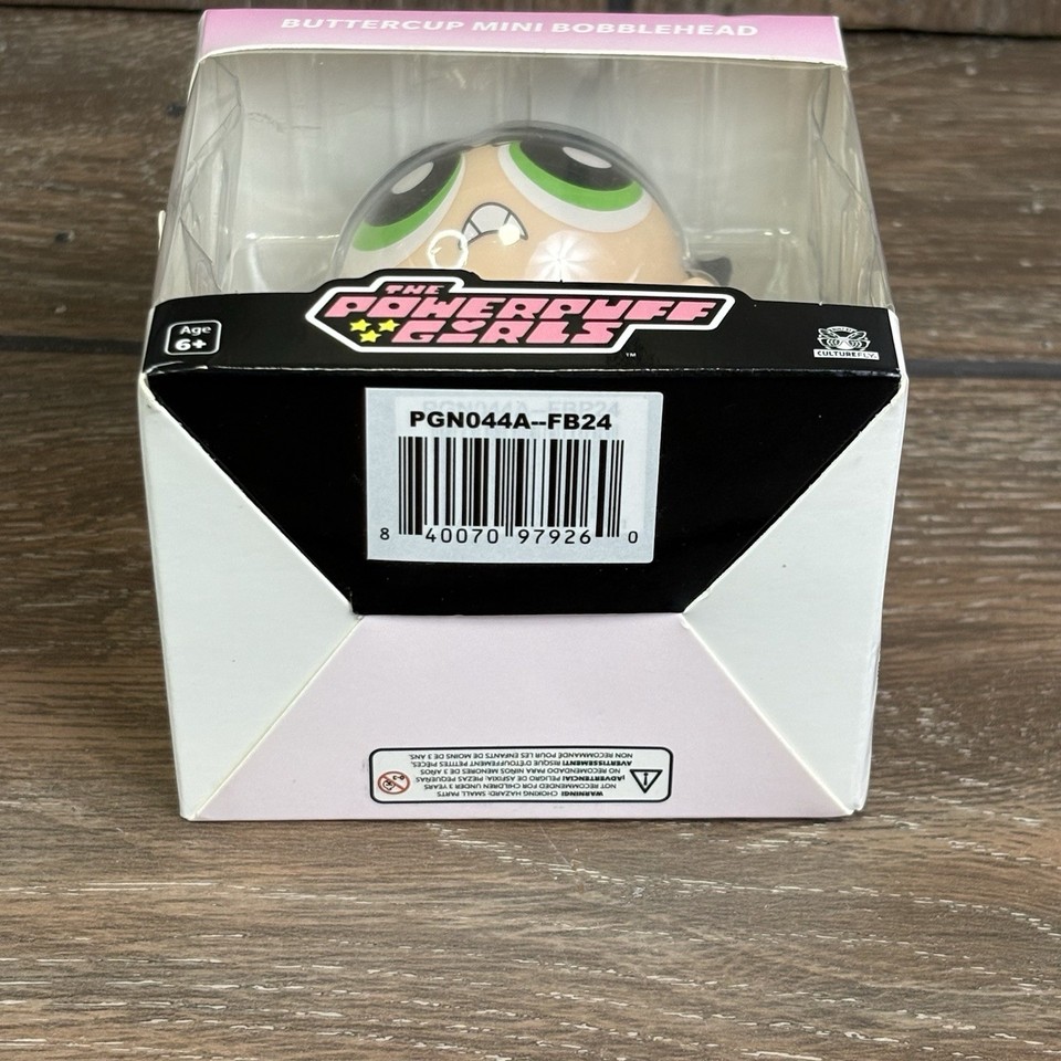 SET Of 2 Powerpuff Girls Mini Bobble Head Figures BUBBLES And BUTTERCUP ...
