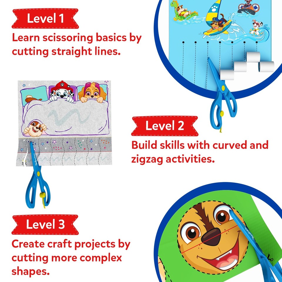 Scissor Skills Activity Book - Snip Snip PAW Patrol, Stocking Stuffers ...