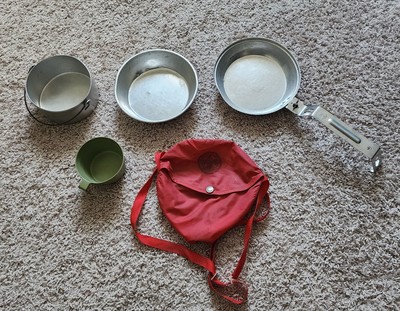 Vintage Boy Scouts Of America Mess Kit Cook Set Camping Regal 4 Piece ...