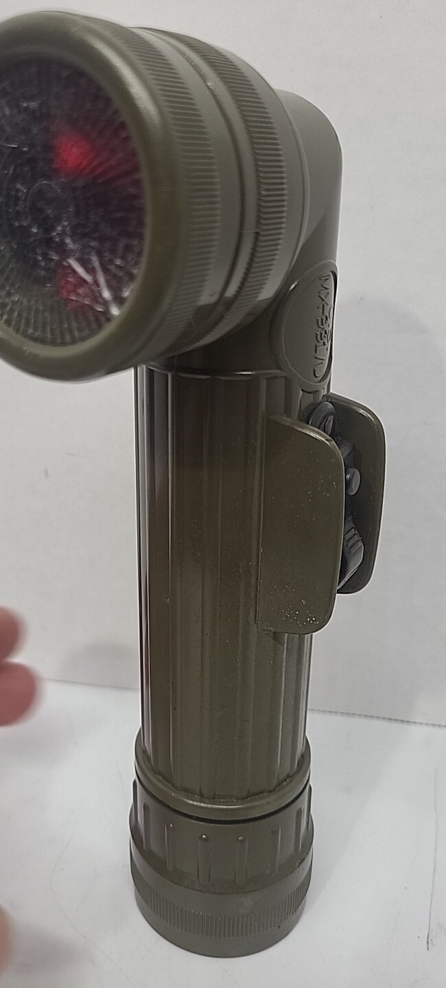 Fox Military OD Anglehead Flashlight with color lenses. | eBay