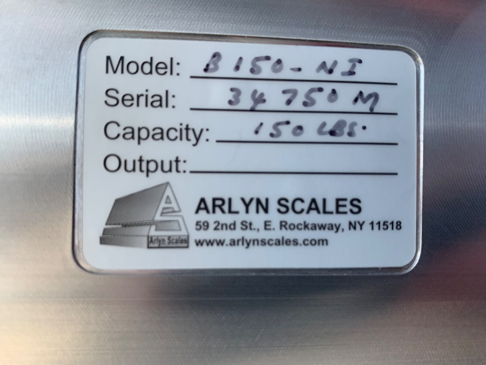 Arlyn Scale B150 Intrinsically Safe Scale for Combustible Materials | eBay
