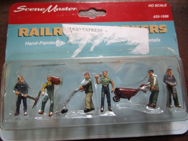 Walthers SceneMaster Figures HO #433-1596 Railroad Workers pkg(6 ...