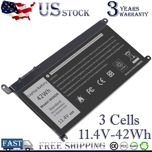 WDX0R WDXOR Battery for Dell Inspiron 5565 7573 5378 7378 Series P75F ...