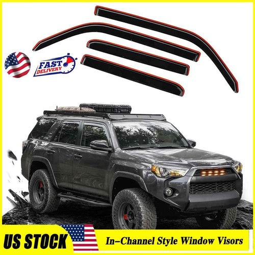 For Toyota for 4Runner 10-2020 In-Channel Window Visor Guard Wind Rain ...