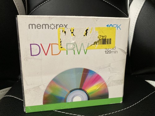 Memorex Dvd - RW Rewritable Disks 120 Min Of Video 4.7 Gb Boxed 10/Pack ...