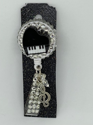 Piano Bling Retractable ID Badge Handmade Clip On | eBay