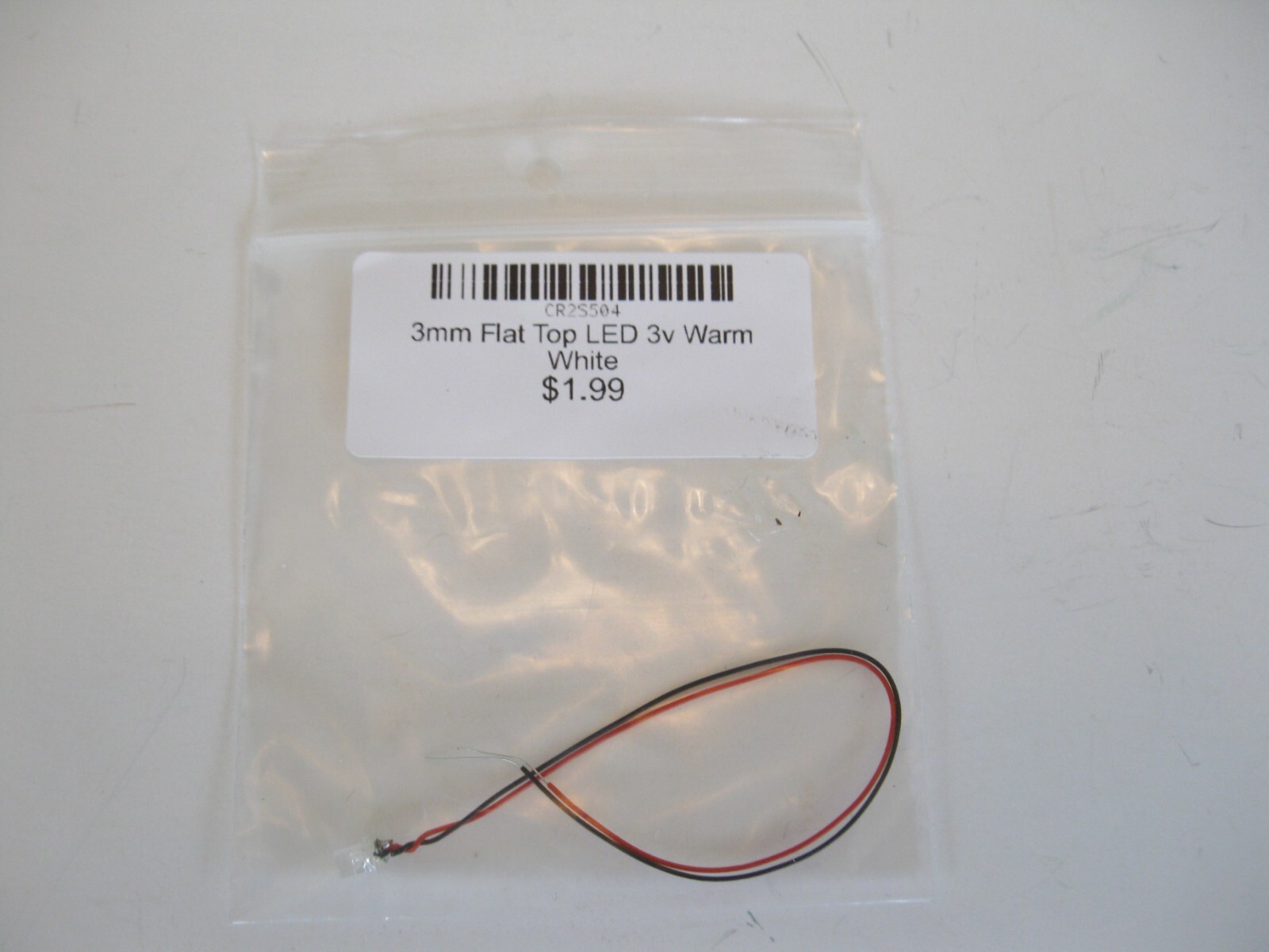 Dollhouse Miniature 3 mm Flat Top LED 3 volts #504 Packages of 2 | eBay