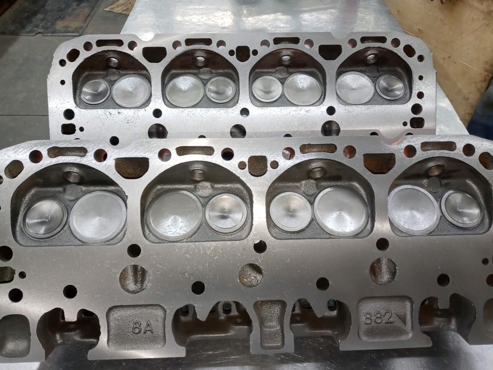 Pair 333882 SBC 307/350 1974-80 Chevy Cylinder Heads 2.00/1.550 76cc | eBay