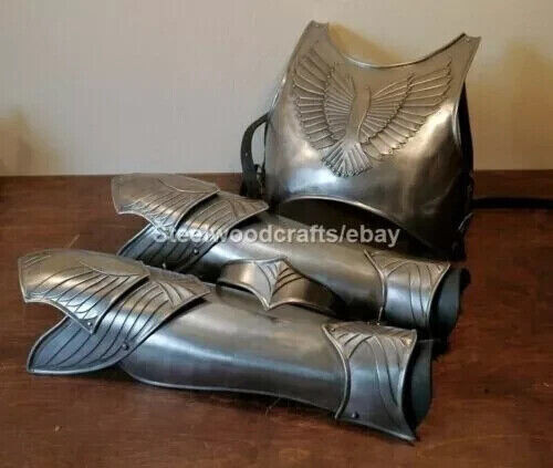 Medieval LOTR Elven Prince Cuirass With Pair Leg Greaves & Crown ...