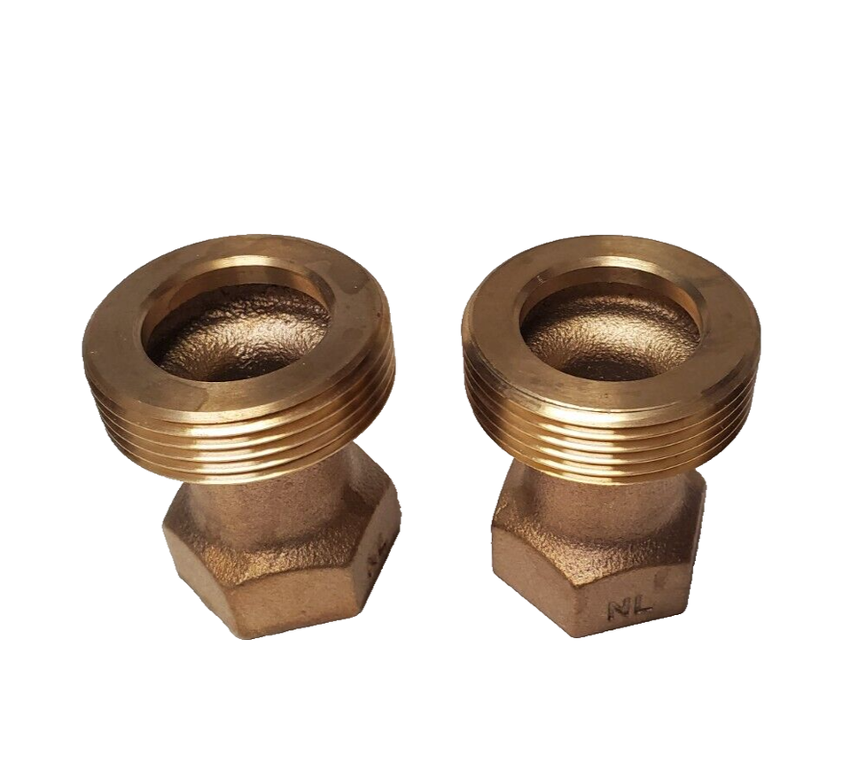 Brass Water Meter Adapter install 5/8 x 1/2 x 7.5" meter to 1" Meter ...