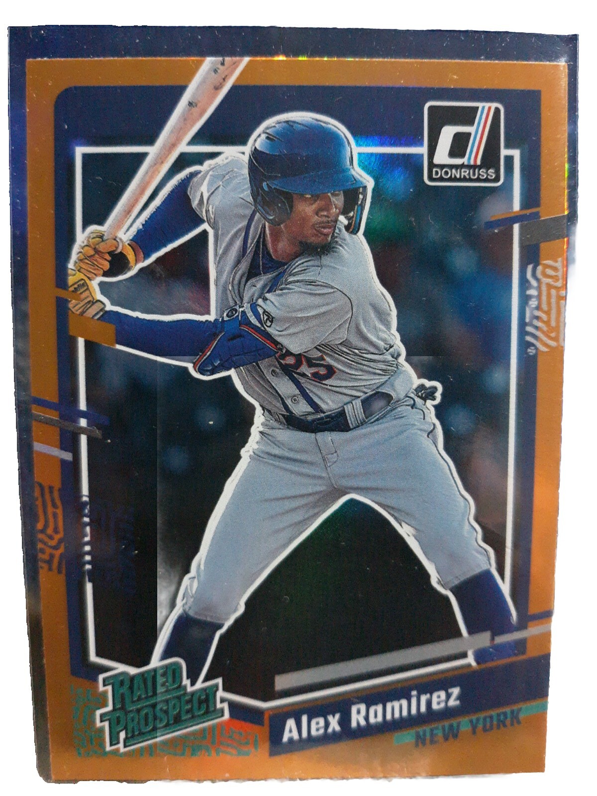 Alex Ramirez 2023 Donruss Rated Prospect RC Orange Foil Parallel #49 ...