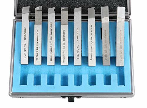 L Tools 3/8'' 8 Pc Hss Tool Bit Set Preground For Turning And Facing ...