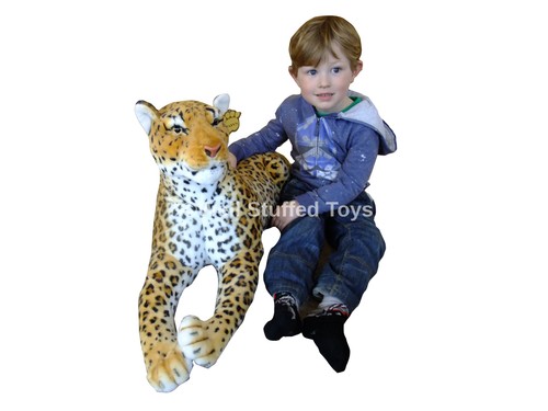 Large Leopard Plush Toy 140cm Realistic Stuffed Animal | eBay UK