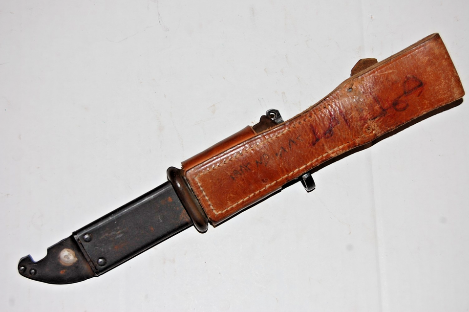 Romanian Type I Soviet Style Rifle Knife Bayonet w/ Scabbard & Frog | eBay