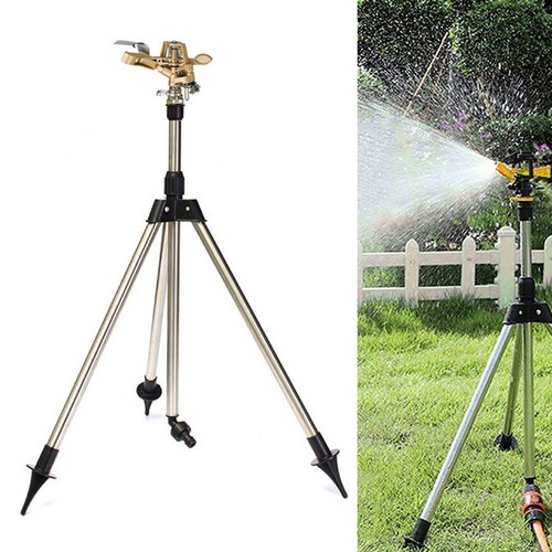 Garden Irrigation Adjustable Height Sprinkler Brass And Plastic ...