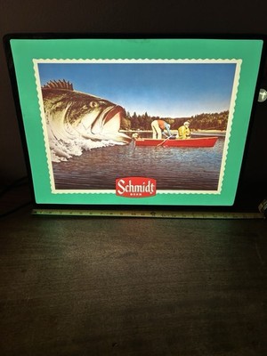 Vintage 1950's Schmidt Beer Lighted Sign ~ Jacob Schmidt Brewing Co ...