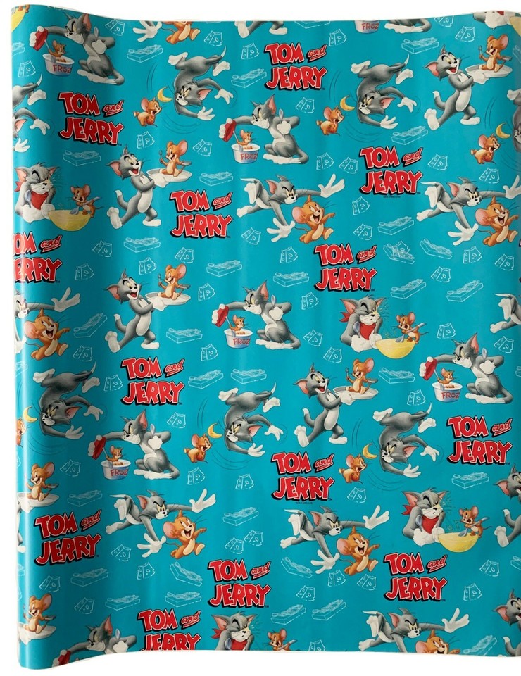 Bright Coloured 6 Rolls 12m Wrapping Paper Looney Tunes Cartoon Gift ...