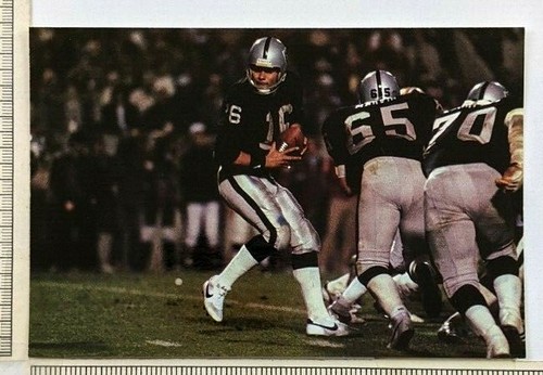 1980s Jim Plunkett Oakland Raiders #16 Quarterback Hand Off NFL ...