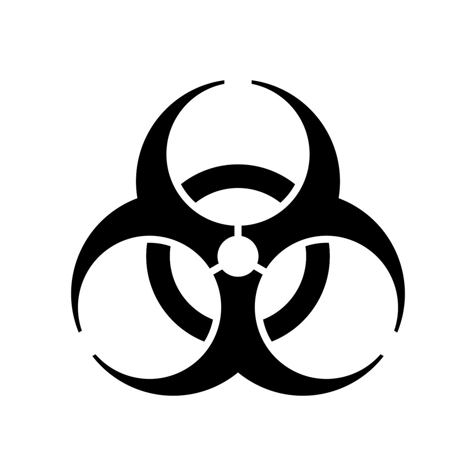 Biohazard Zombie Apocalypse Symbol Vinyl Decal Art for Cars Window ...