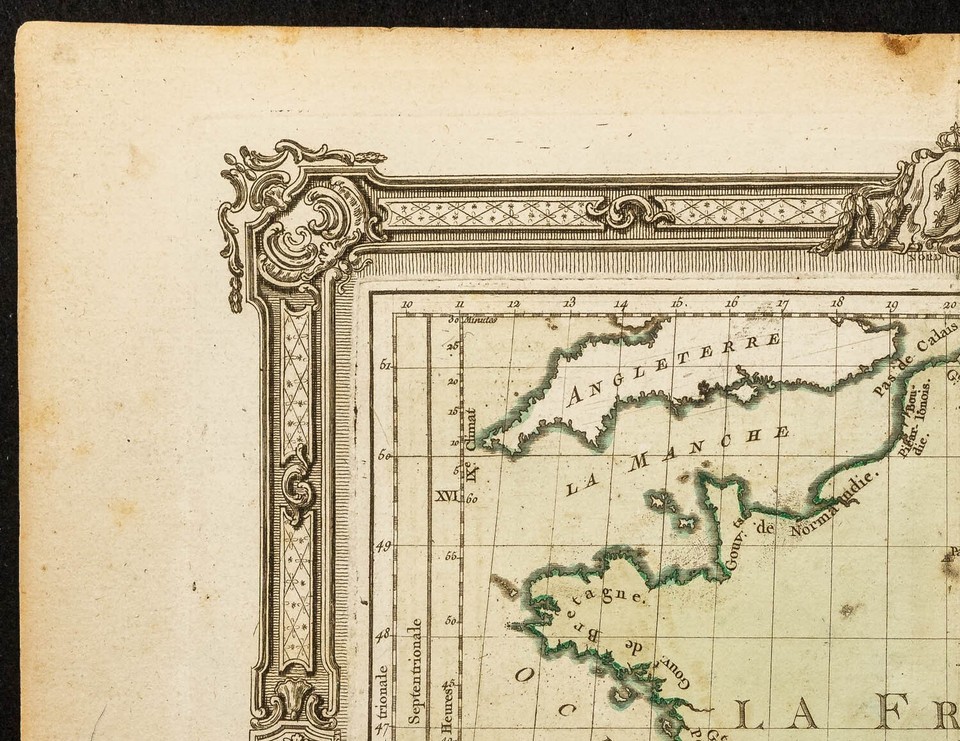 1763 - France - Antique Map - 18th Century Borders | eBay UK