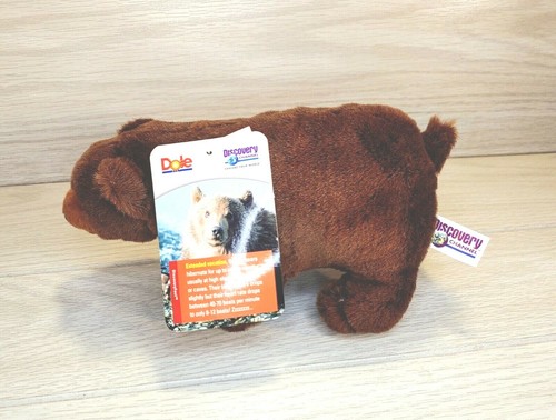 1999 Discovery Channel Dole Reversible Brown Bear Plush Toy Stuffed ...