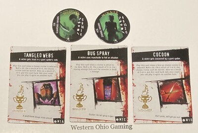 Horrorclix Base Set WINNER Plot Twist Cards and Tokens READ NEW Token ...