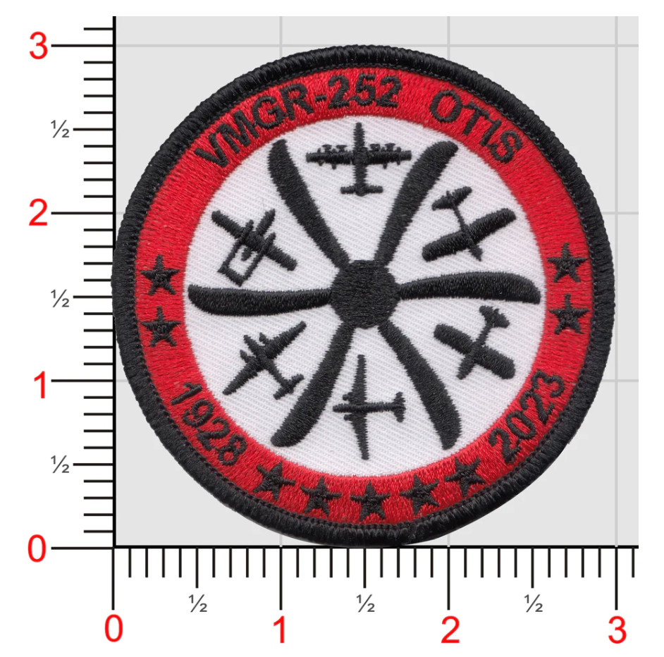 MARINE CORPS VMGR-252 95TH ANNIVERSARY EMBROIDERED PATCH HOOK & LOOP | eBay
