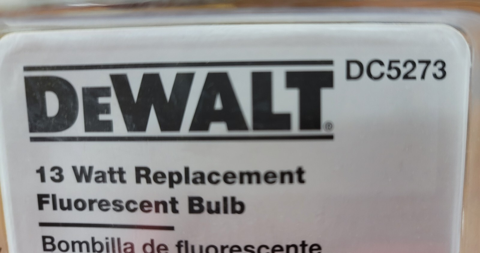 DEWALT DC5273 13 Watt Fluorescent Replacement Bulb for DC527 and DC528 ...