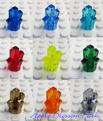 NEW Lego Lot/9 CRYSTAL Rock Monster Power Miner Minifig Gem Jewel Chest ...
