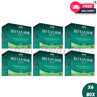 6x Ho Yan Hor Original Herbal Tea Relief of Fever and Common Cold Hovid ...