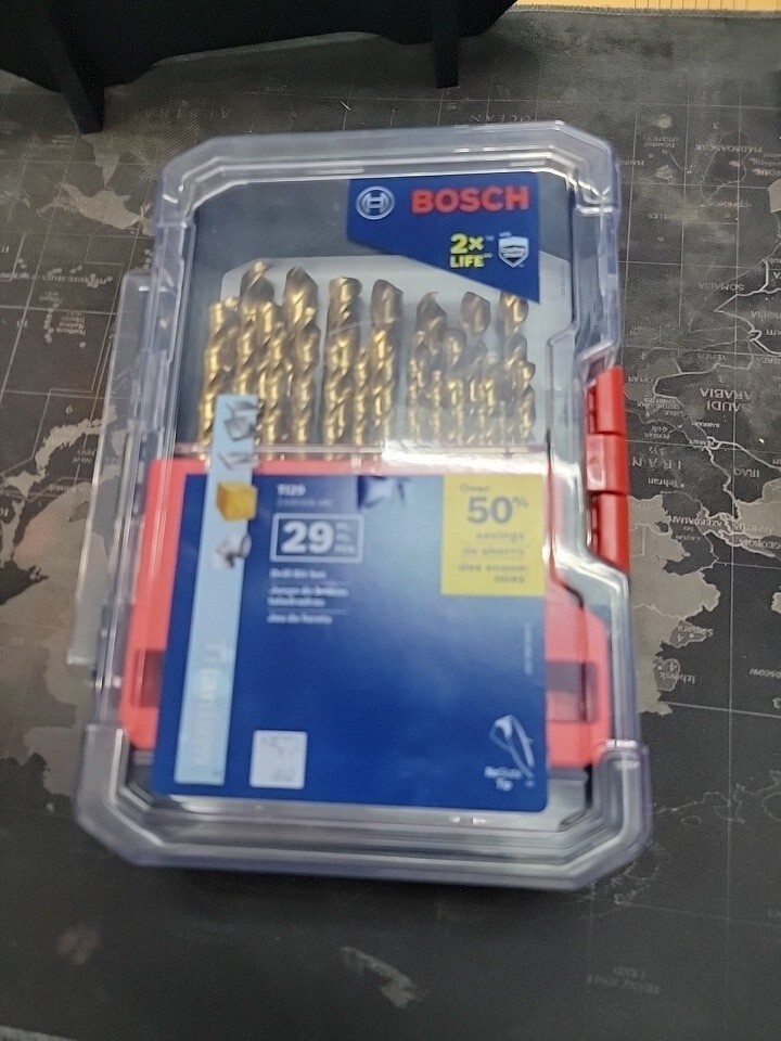 Bosch TI29 Titanium Metal Drill Bit Set, 29-Piece | eBay