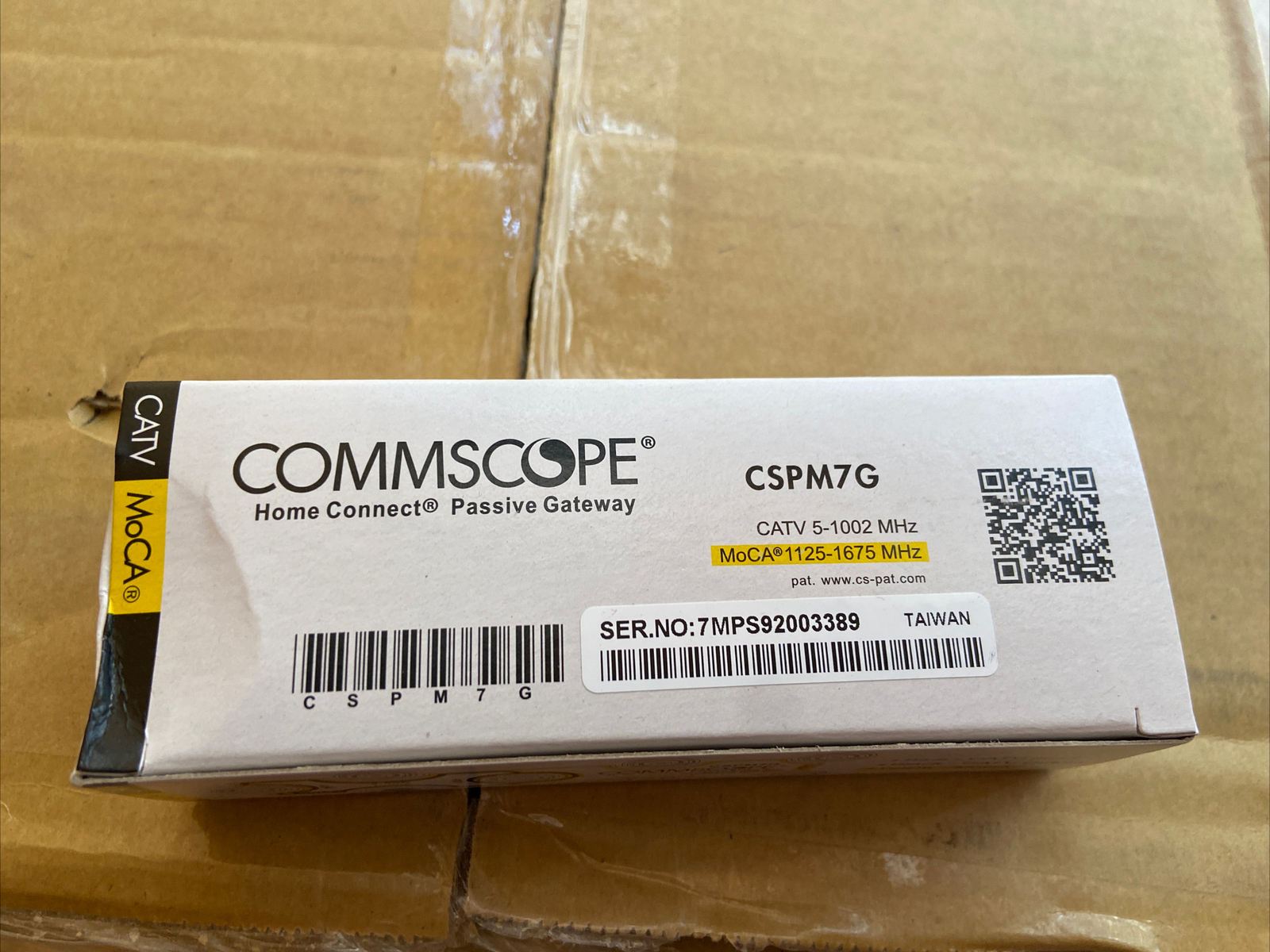 COMMSCOPE CSPM7G PASSIVE GATEWAY Splitter MoCA Cable X1 Comcast Xfinity ...