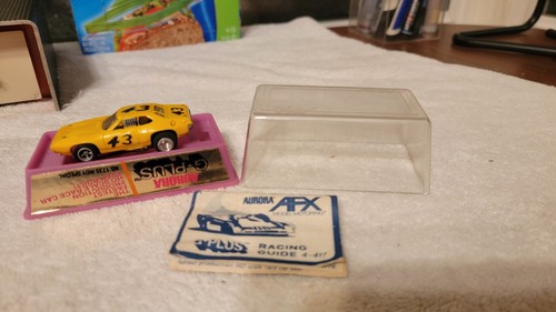 Aurora/AFX Plymouth Road Runner Stock Car #43 HO Slot Car YELLOW | eBay