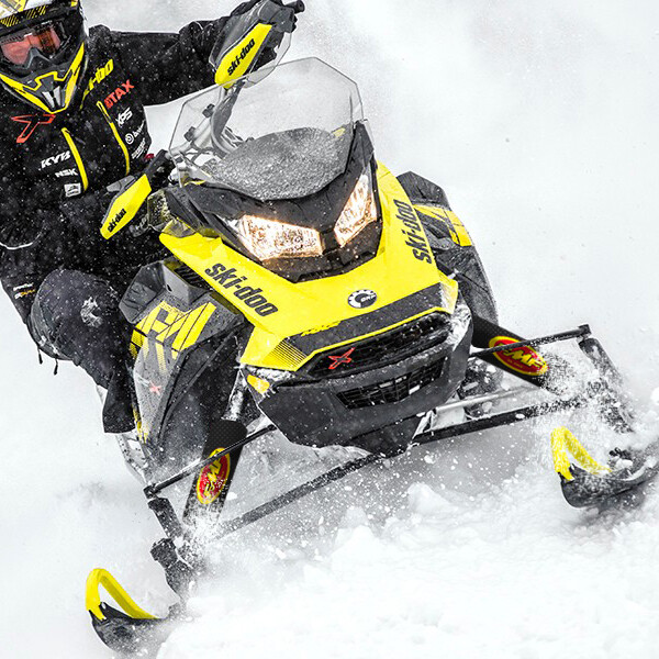 Black FMF Ski-Doo Bombardier BRP Shock Protector Covers Snowmobile (Set ...